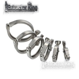 Double hinged clamp with four legs - Extractor King Industries Inc.
