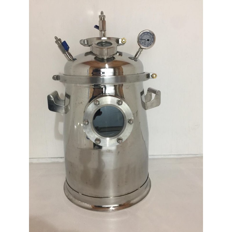 50LB Stainless Steel Solvent Recovery Tank - Extractor King Industries Inc.
